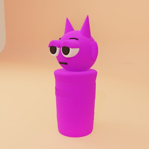 STL file Sprunki purple glass (durple) 👽 ・3D printable design to ...