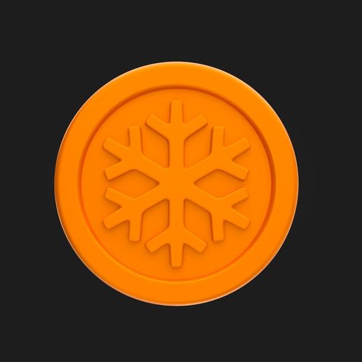 🧊 Ice Coin・ STL File for 3D printing・Cults
