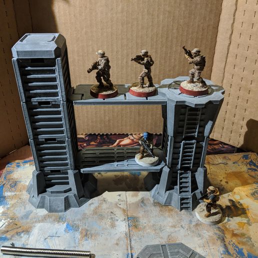 ⭐ Star Wars Legion Terrain - Modular Watchtower and Walkways・Free STL ...