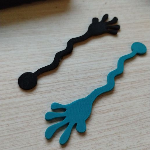 Free STL file Jelly Slap Hand Bookmark Swiggly ・3D printer model to ...