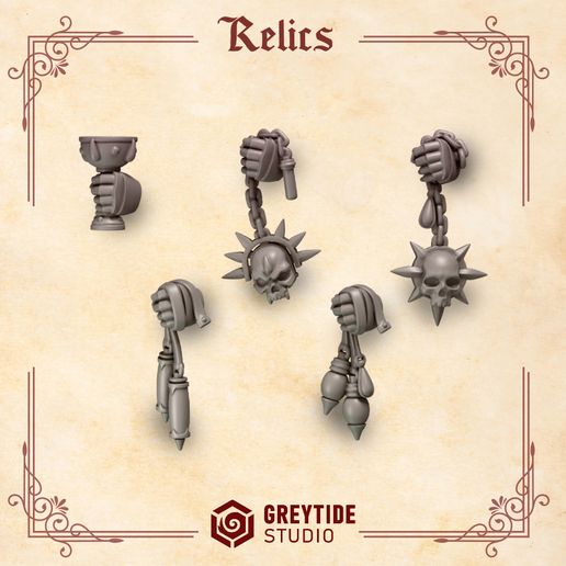🤲 Relic hands decorations CL・ 3D File for 3D printing・Cults