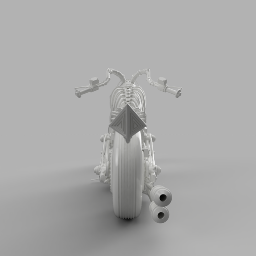 👻 Ghost Rider Chopper devil・Free STL File for ・Cults