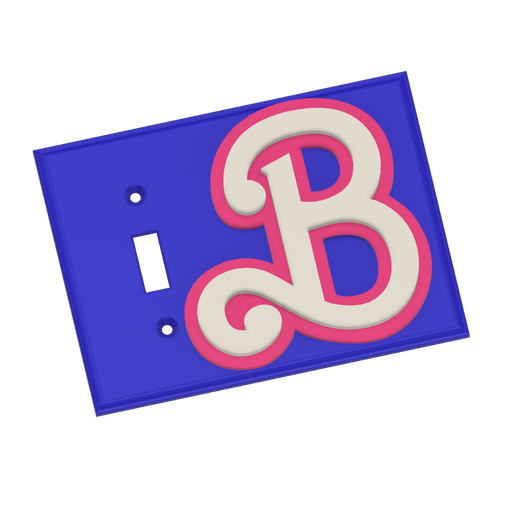 Free STL file Barbie, Light, Switch, Cover (Solid Right) ️ ・3D print ...