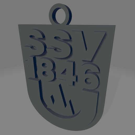 🗝️ SSV Ulm 1846 keychain・ STL File for 3D printing・Cults