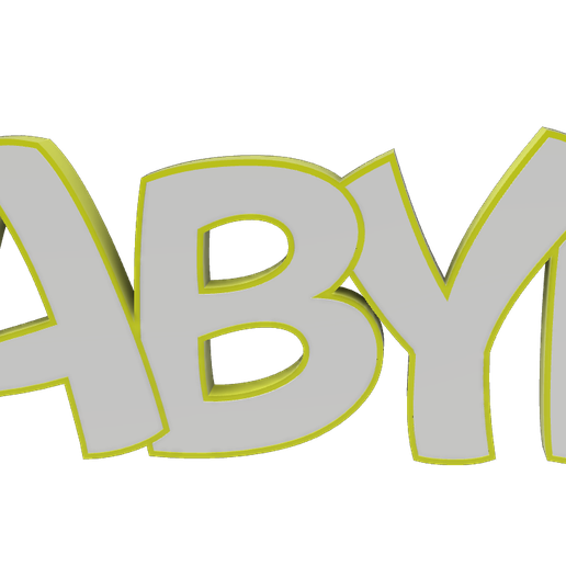 STL file first name Abye 💡 ・3D printing design to download・Cults