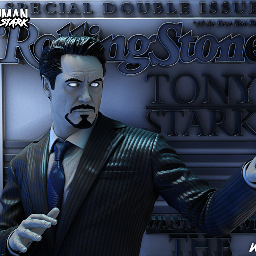 🗿 Wicked Tony Stark Wall: Tested and ready for 3d printing・ 3D File for ...