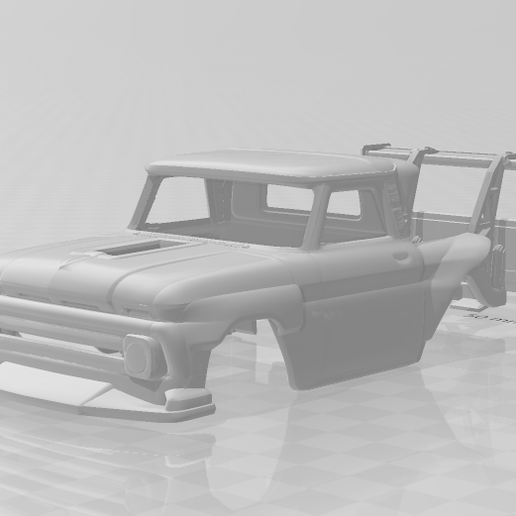 🚙 chevrolet c10 custom・ STL File for 3D printing・Cults