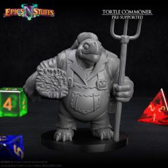 STL file Armoured Tortle Miniature - Pre-Supported 🐢 ・Template to ...