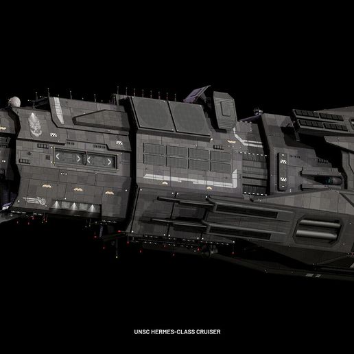 😇 UNSC Hermes-class light cruiser・Free STL File for 3D printing・Cults