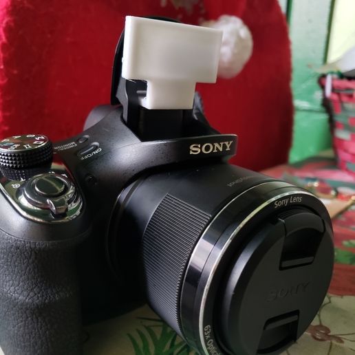 Free 3D file Camera Flash Diffusor Sony H400 📷 ・Template to download ...