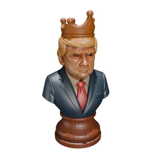 👸 Trump Queen Chess Piece – STL and GLB 3D Print File – One-Piece ...