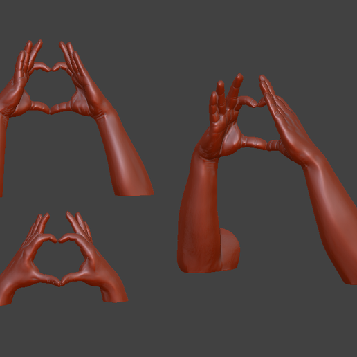 human hand signs and gestures・ STL File for 3D printing・Cults
