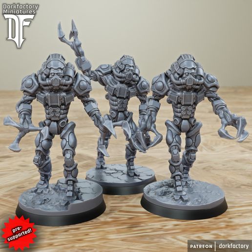 🧝 Ancient Cyborg Body Stealer Cabal - Full Army・ 3D File for ・Cults