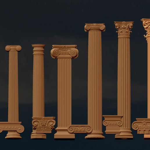 🏛️ column greek roman・ 3D File for 3D printing and CNC machining ...