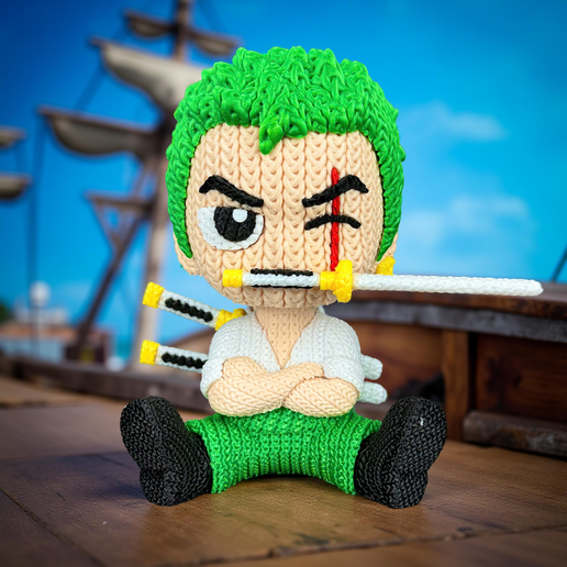 🧸 Zoro Crochet - Knitted - Multiparts・ 3D File for 3D printing・Cults