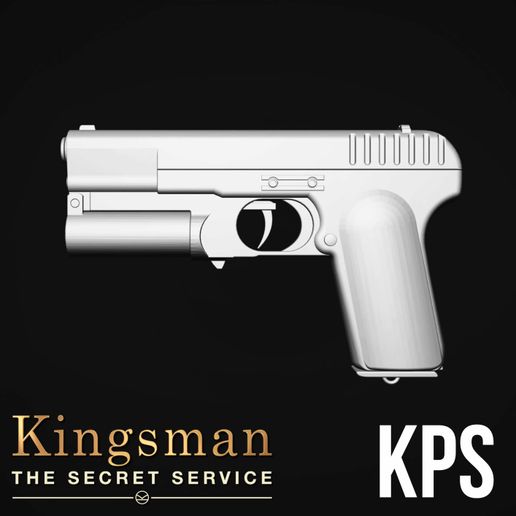 🔫 Kingsman Pistol Shotgun (Kingsman: The Secret Service)・Free STL File ...