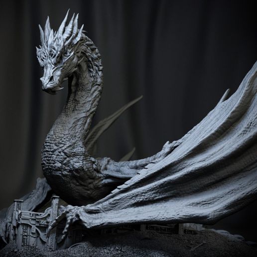 STL file Smaug 🐉 ・3D printing idea to download・Cults