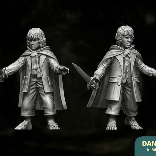 💇 Hair Foot Hafling・ STL File for 3D printing・Cults