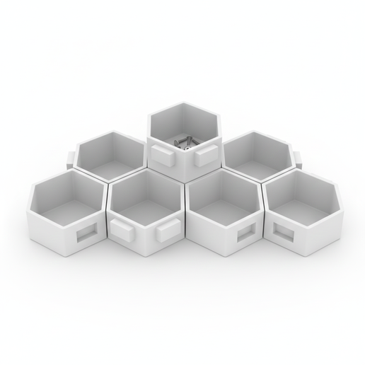 📦 Honeycomb Hex Organizer – Modular Stackable Storage Boxes・Free STL ...