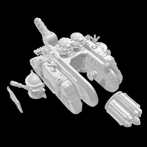 Free STL file OPR - BATTLE BROTHERS - BATTLE TANK - ILLUMINA (FREE) 🪖 ...