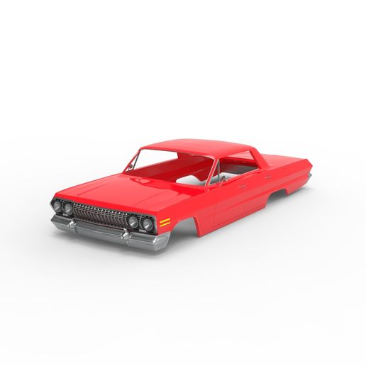 🔝 1963 chevy impala hard top rc body shell・ 3D File for 3D printing・Cults
