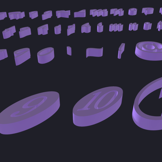 🔢 3D Letters, Alphabet, Numbers, Symbols, Special Characters, and Signs ...