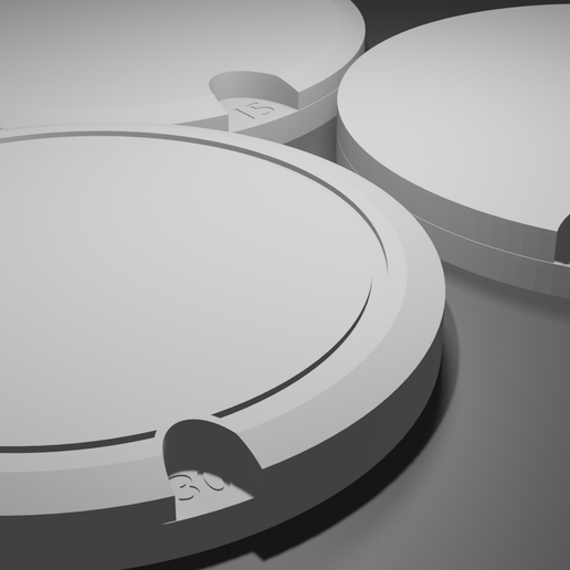 🎲 Simple Tabletop Dial Counters・ 3D File for ・Cults