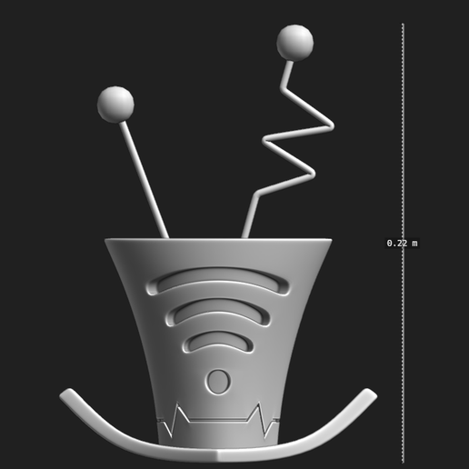 🎩 Hat Vox - Hotel Hazbin・Archivo STL para Impresión 3D・Cults