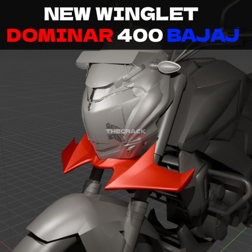 🆕 NEW Winglet / Spoiler / spoiler for DOMINAR 400・ 3D File for 3D ...
