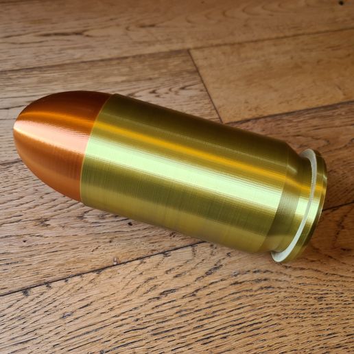 🔝 Easy Print Giant Bullet Round Full Metal Jacket Ammo Round Screw Top ...