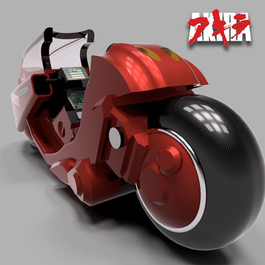 🏍️ Akira motorcycle・ STL File for ・Cults