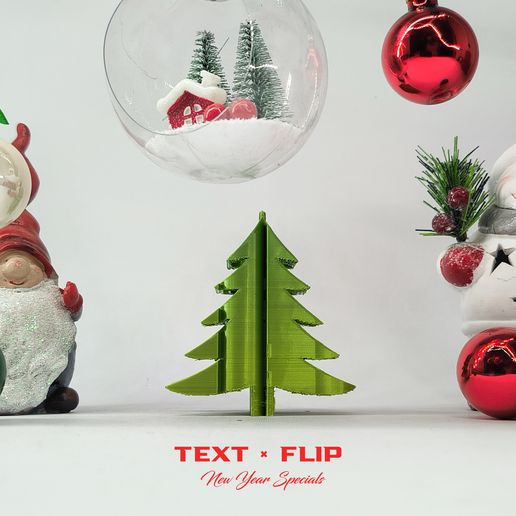 STL file Text Flip: Santa - 2025 🎅 ・3D printer model to download・Cults