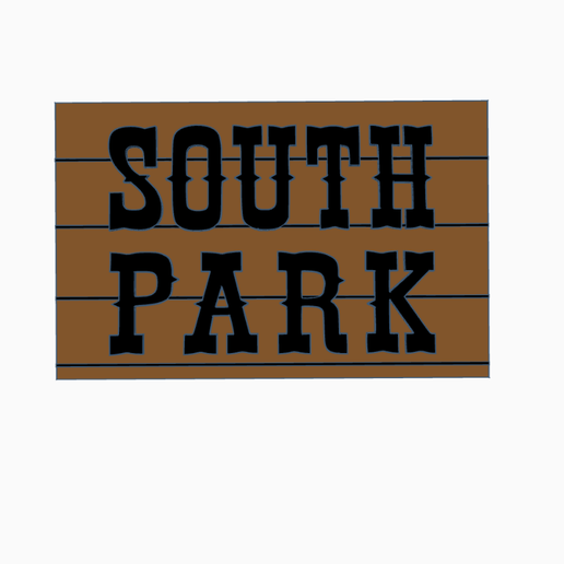 STL file SOUTH PARK SIGN Logo Display by MANIACMANCAVE3D 👾 ・3D ...