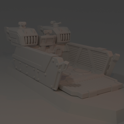 🛬 Battletech - Battlemech Landing Craft・Free STL File for 3D printing・Cults
