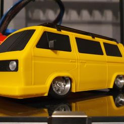 3D print VW T3 BUS (slammed, stanced wheels) • made with anycubic mega ...
