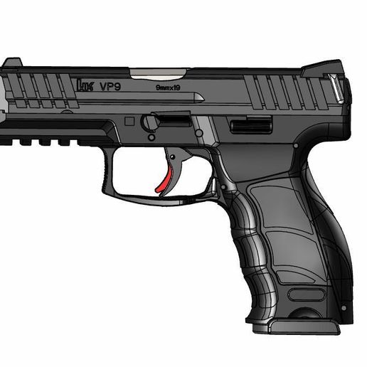 🔫 HK VP9 Replica STEP・ STEP File for 3D printing・Cults