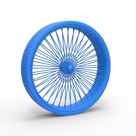 🛞 50 inch Wire wheel of Donk car Scale 1:25・ 3D File for 3D printing・Cults