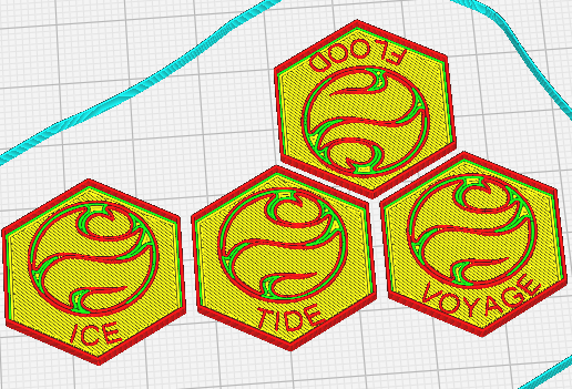 🪄 Mtg counters, Flood Pack・ STL File for 3D printing・Cults