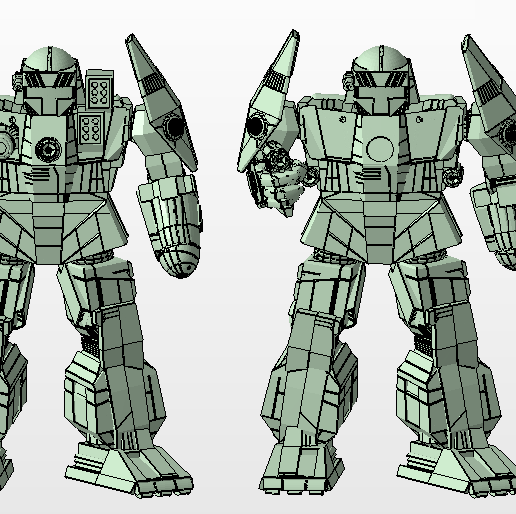 🎲 American Mecha Runner・ 3D File for 3D printing・Cults