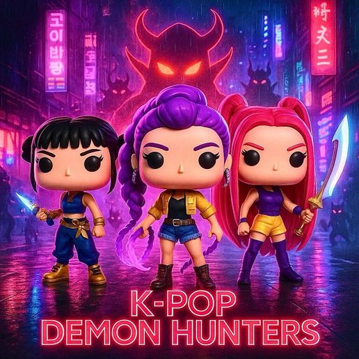 ♀️ K-POP Demon Hunters Funko Pop Trio | Elegantes Mujeres Guerreras ...