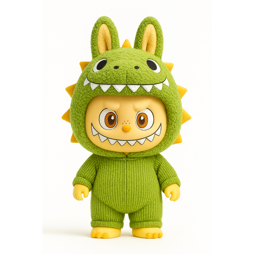 🦖 Labubu Dino Hoodie 3D Model – STL File for 3D Printing (Chibi ...