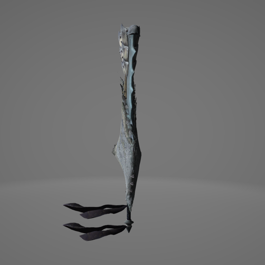 👹 MONSTER HUNTER WORLD BARIOTH FROSTFANG GREAT SWORD・ STL File for 3D ...