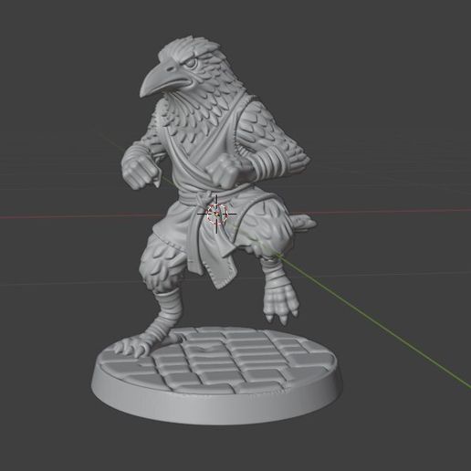 🐦 dnd kenku monk・ STL File for 3D printing・Cults
