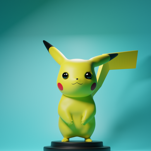 3D file Cute Pikachu 🐉 ・3D print design to download・Cults