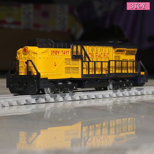 🚆 TRAIN MODEL UNION PACIFIC ENGINE・ 3D File for 3D printing・Cults