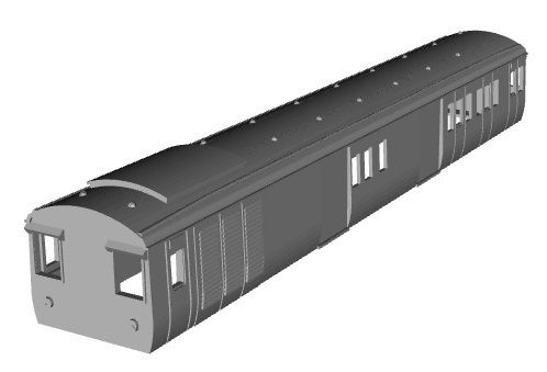 🛄 LMS GEC baggage motor coach 57ft 1/76 scale・ 3D File for 3D printing・Cults