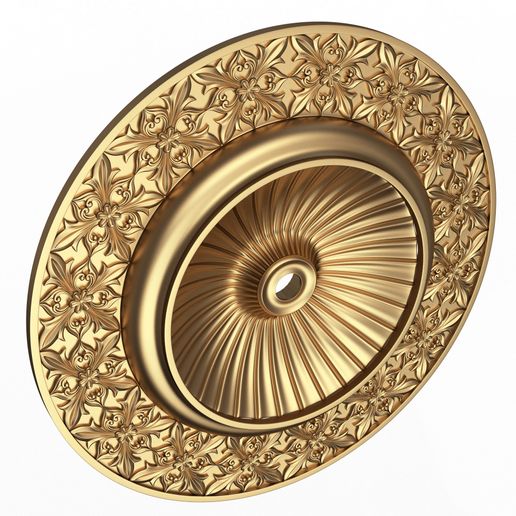 3D file Ceiling Rosette 012 🏵️ ・Model to download and 3D print・Cults