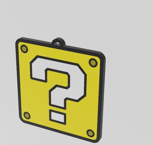 STL file Question Box Key Ring ・Template to download and 3D print・Cults