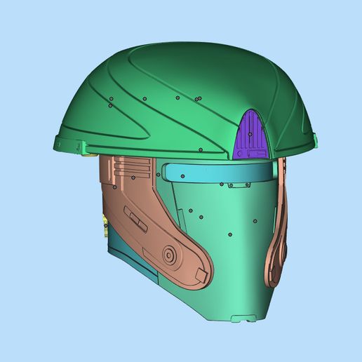 🪖 Captain Silvo Helmet Bundle Files 3D print model・ STL File for 3D ...