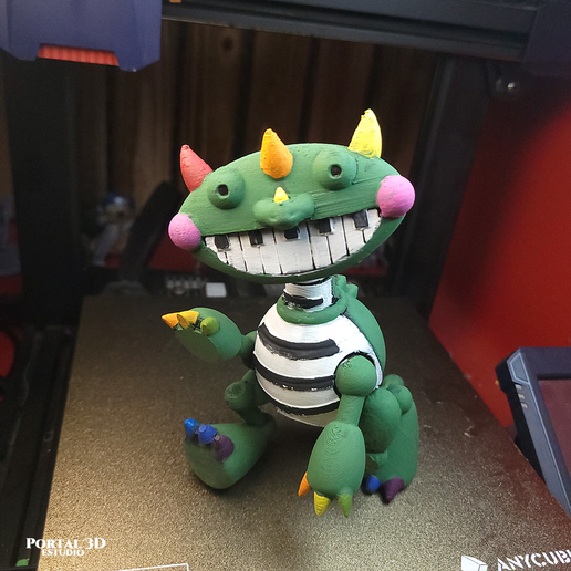 🐱 Pianosaurus / Articulated・ STL File for 3D printing・Cults